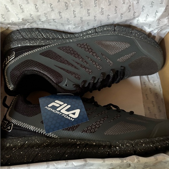 Fila | Shoes | Fila Gray Athletic Shoes With Mesh Design And Rubber ...